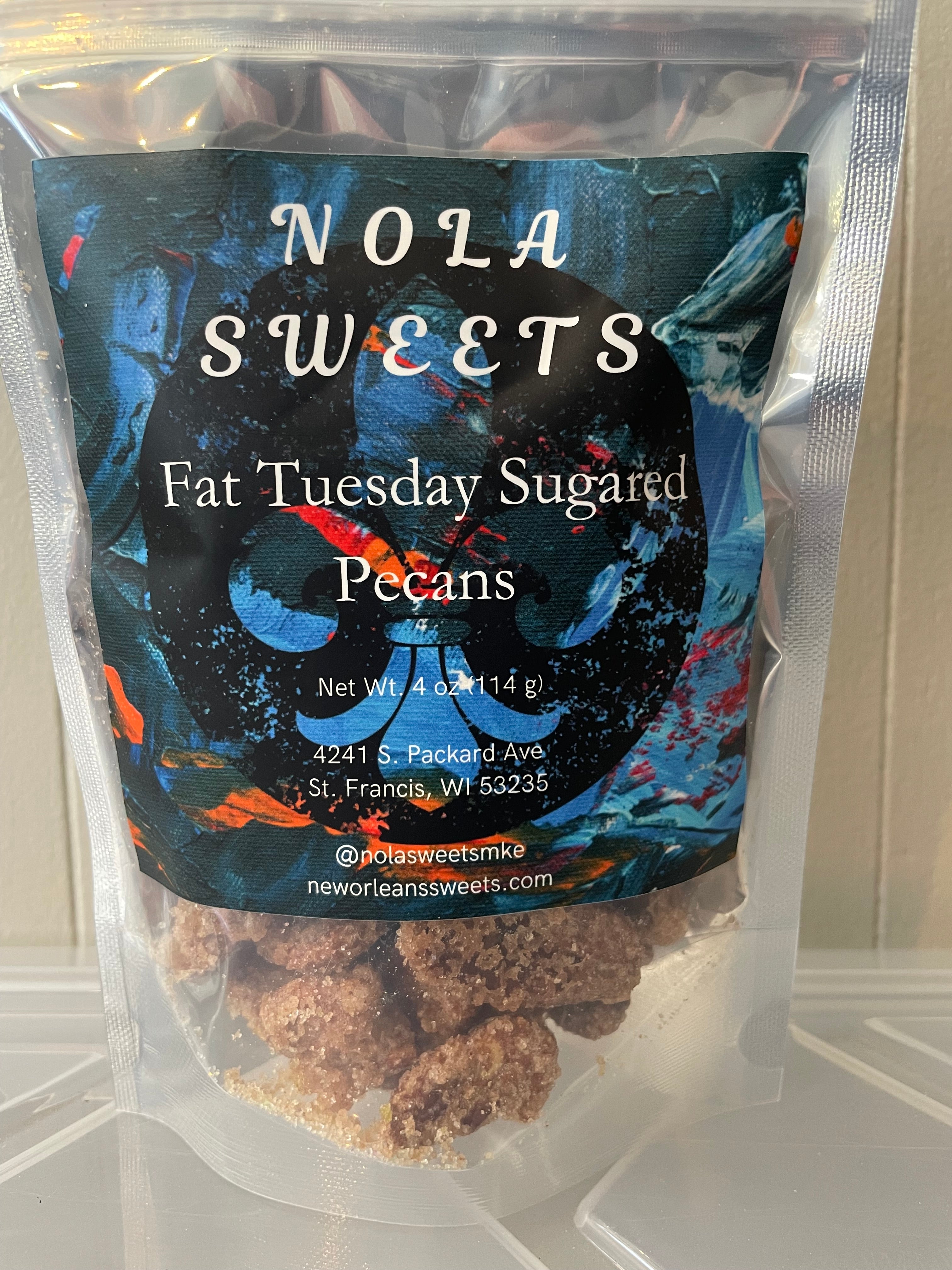 Fat Tuesday Sugared Pecans – NOLA Sweets