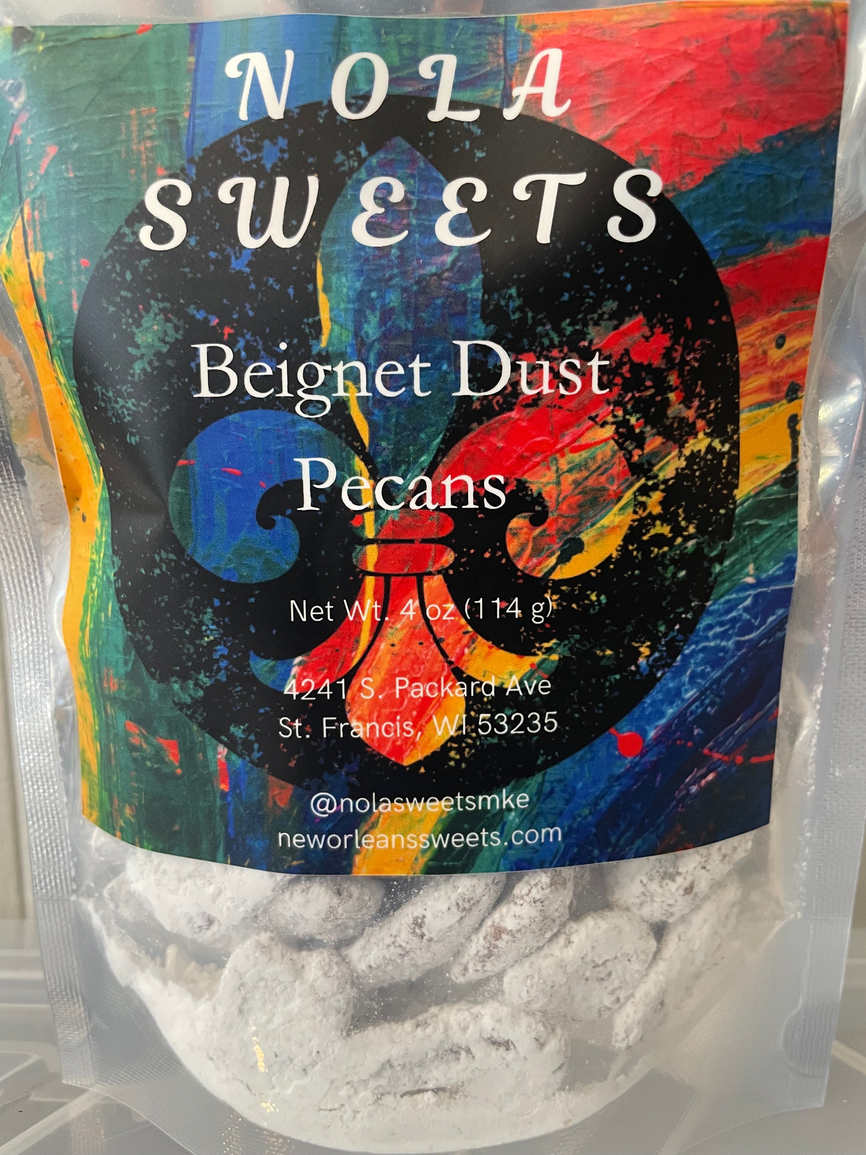 Beignet Dust Pecans – NOLA Sweets